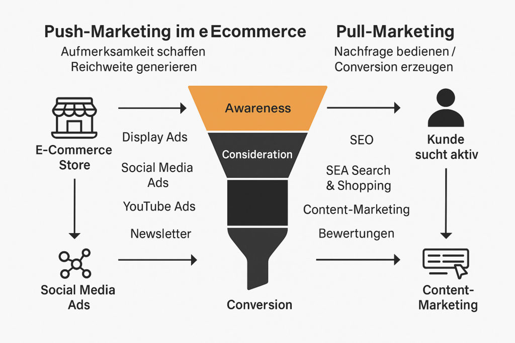 Push‑ vs. Pull‑Marketing: Definition und Beispiele | Beyond Media